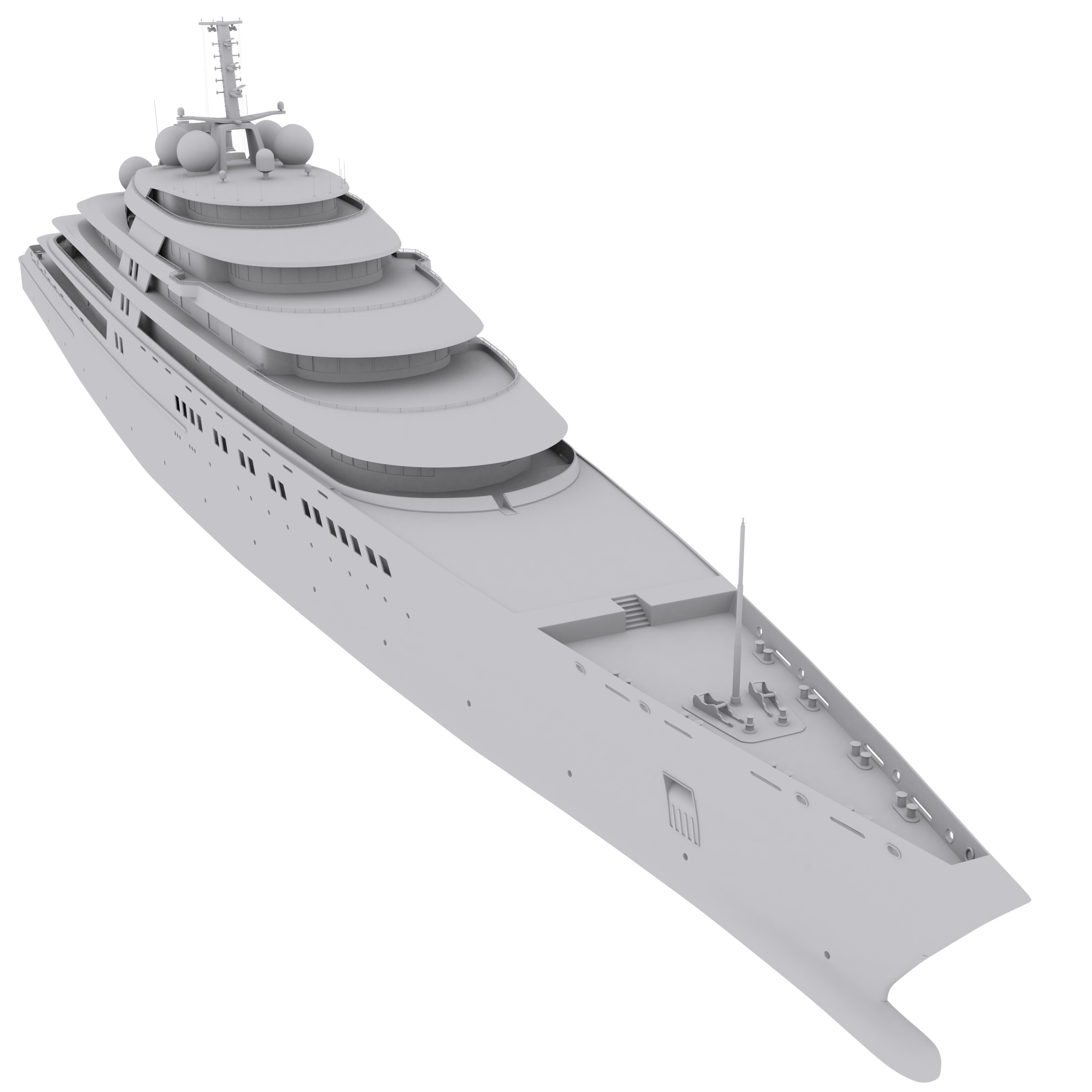 super yacht azzam 3d obj