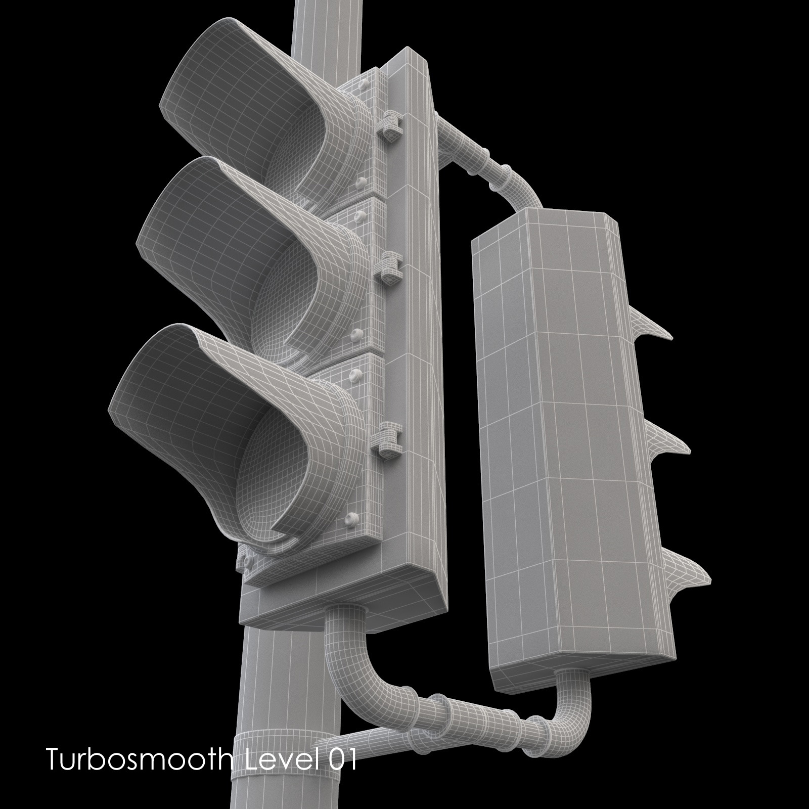 3d model traffic light