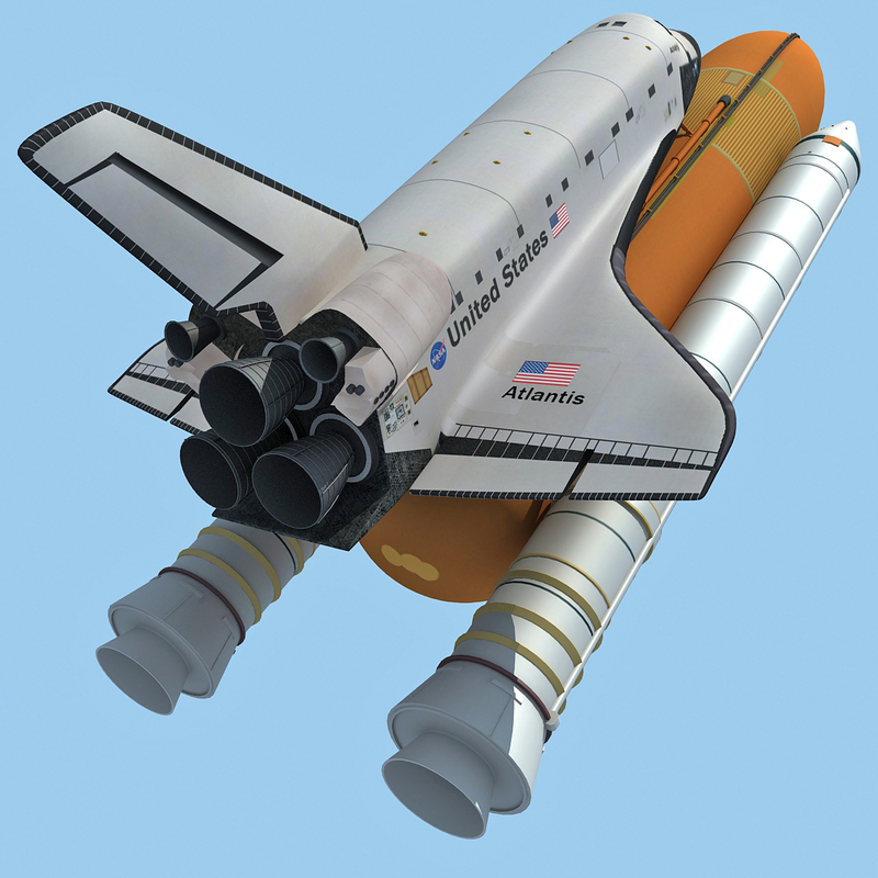 3d model nasa space shuttle atlantis