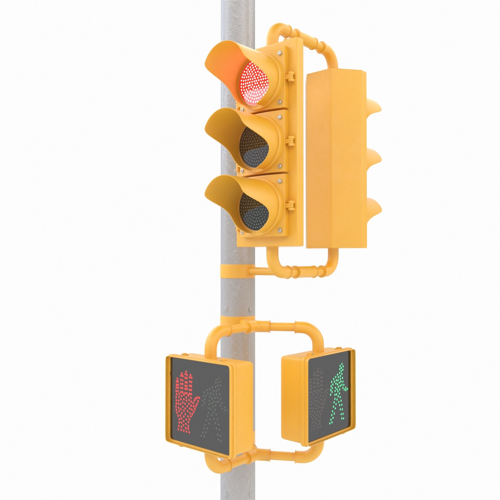 3d model traffic light