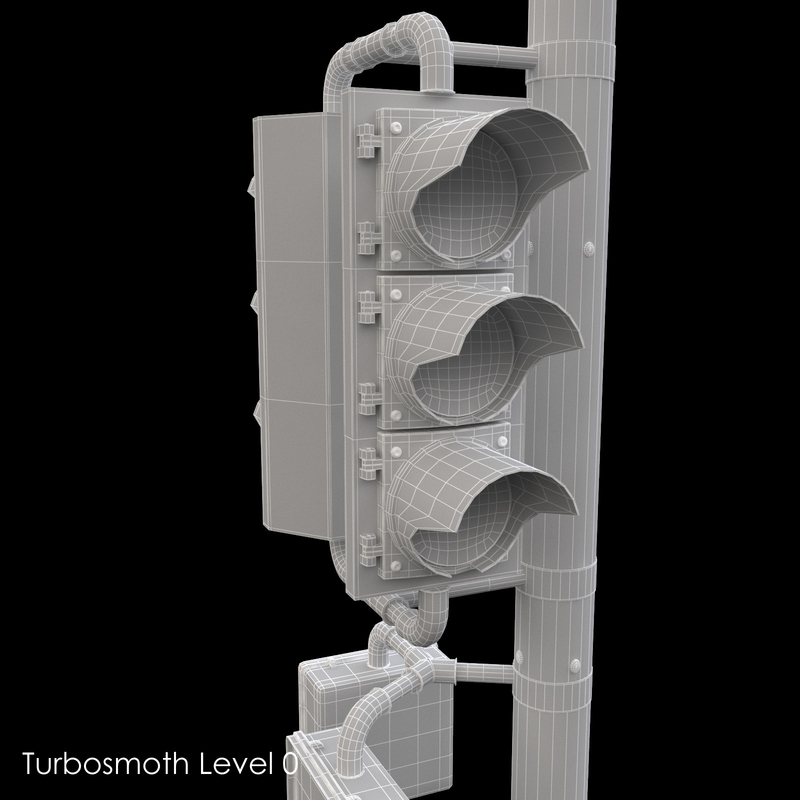 3d model traffic light