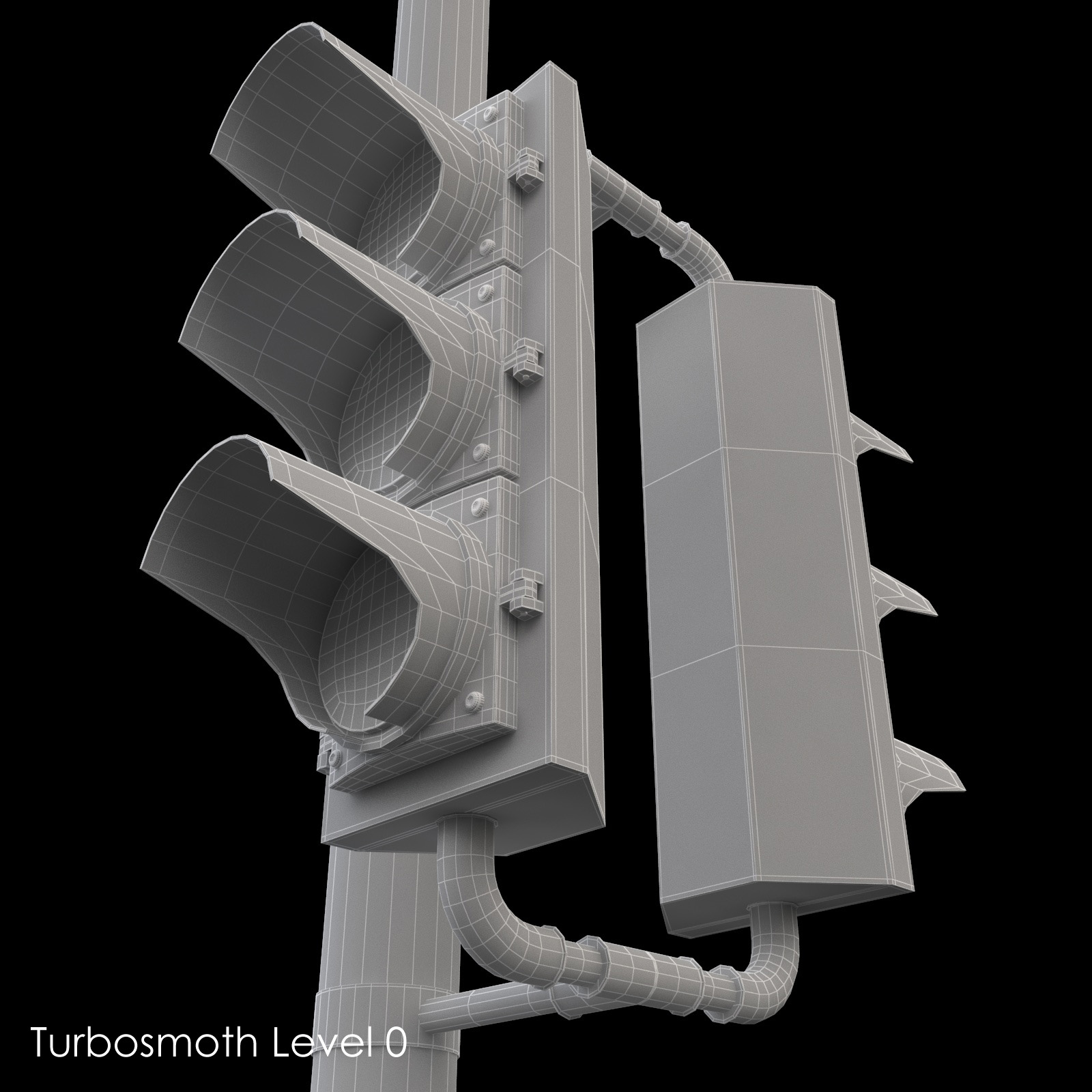 3d model traffic light