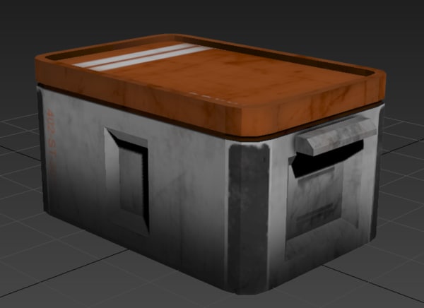 Texture PNG Crate Medium Sci Fi