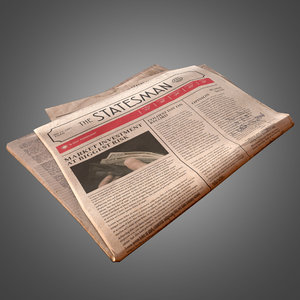 Newspaper 3D Models for Download | TurboSquid