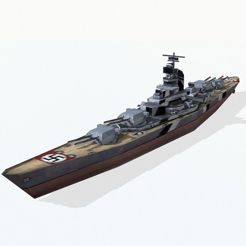modelo 3d Acorazado clase bismarck - TurboSquid 1033958