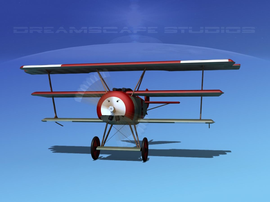 modelo 3d Fokker DR-1 Triplane V12 - TurboSquid 1034037