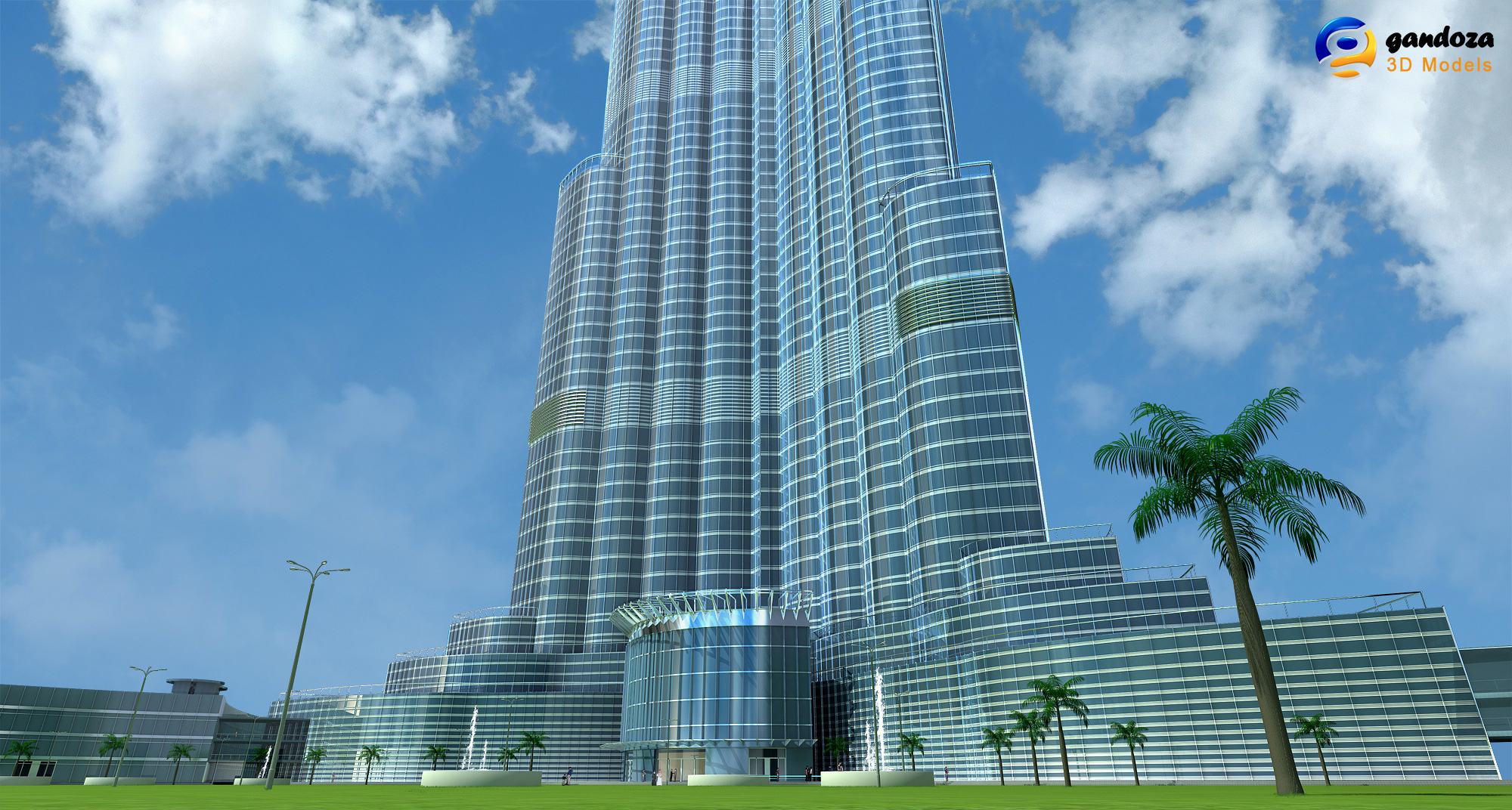 3d model accurate burj khalifa