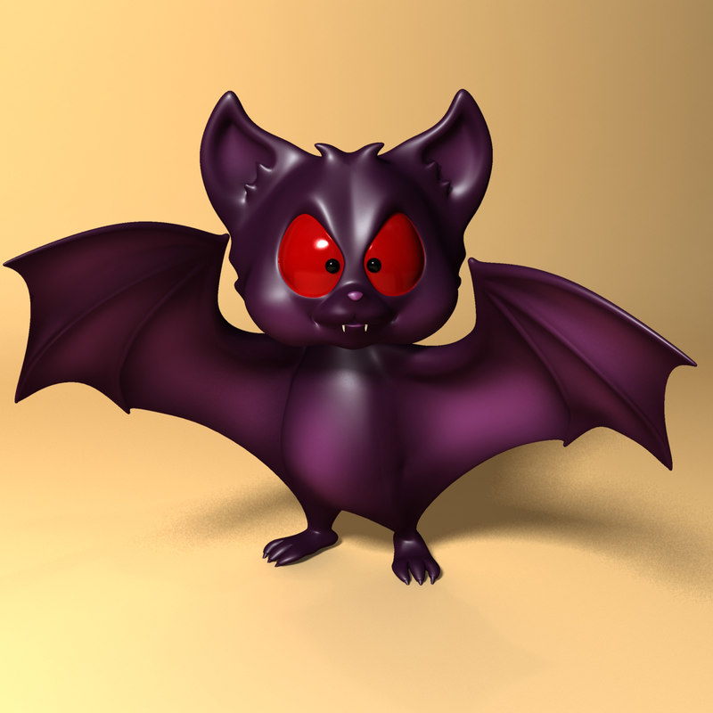 cartoon bat rigged anime max