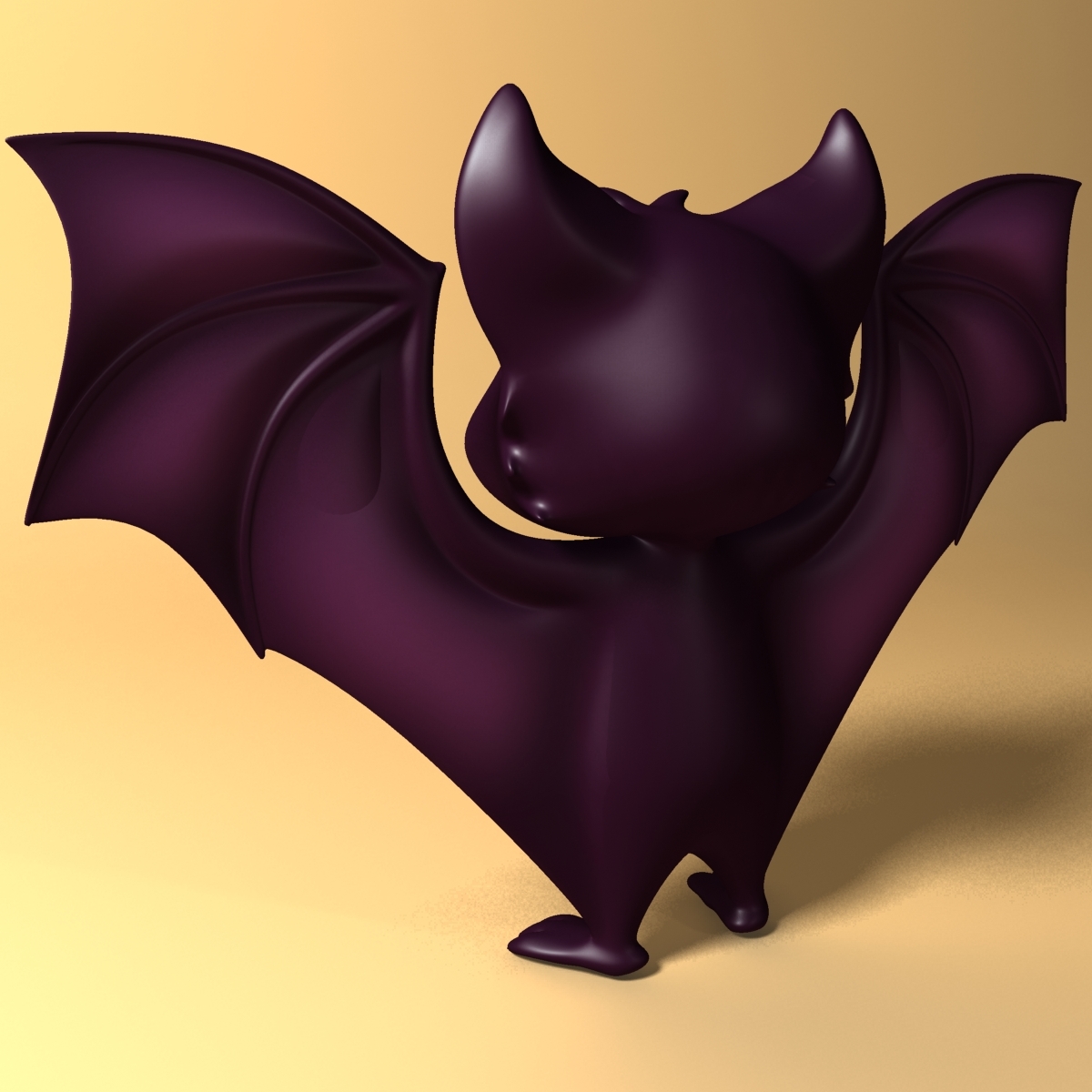 cartoon bat rigged anime max