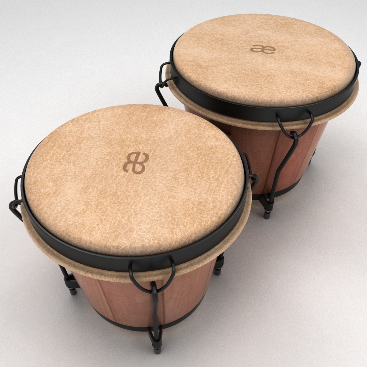bongo drum 3d model