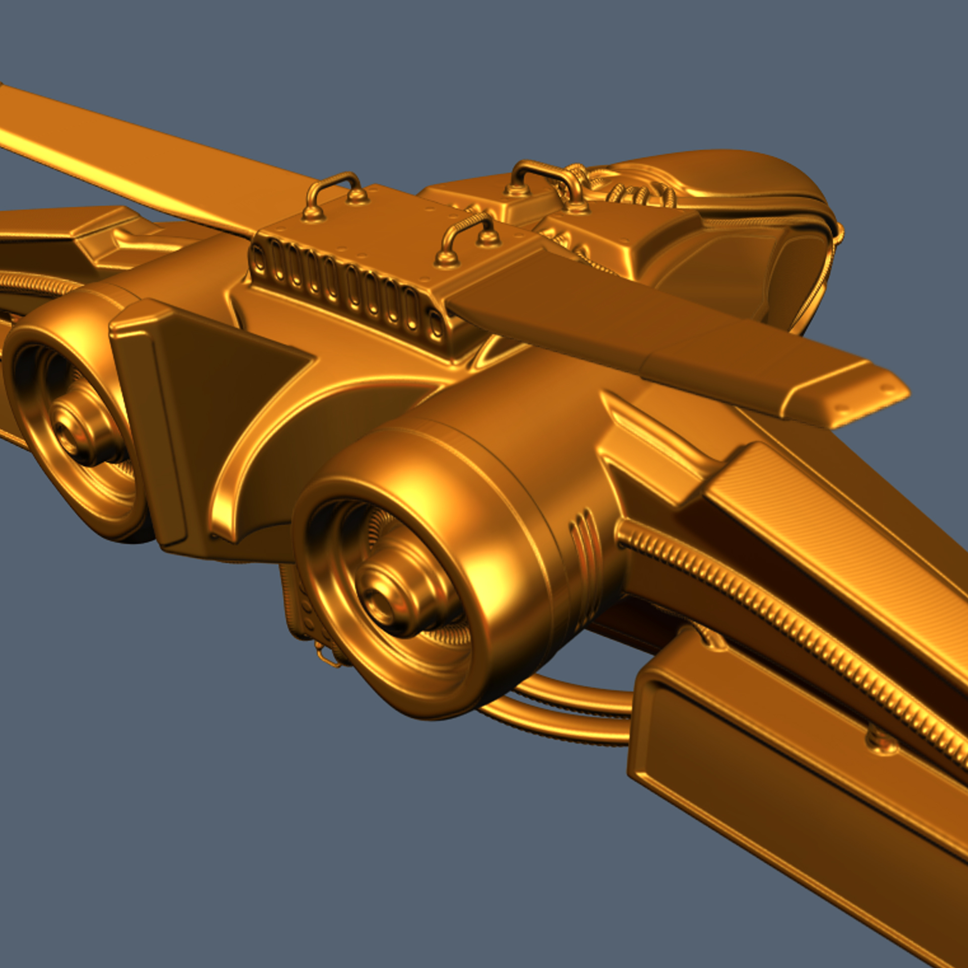 3d intergalactic spaceship