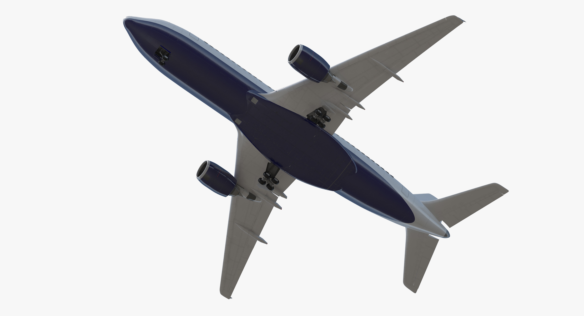 airliner plane airplane 3d model
