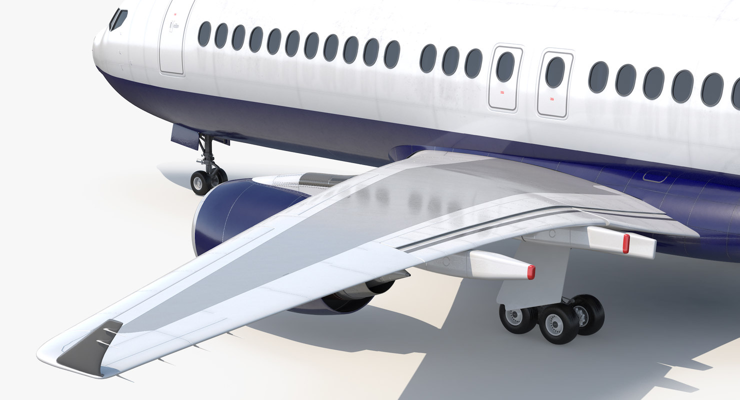 airliner plane airplane 3d model
