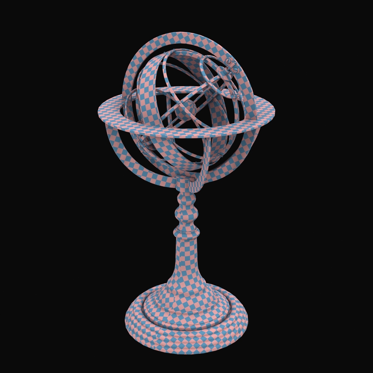 3d armillary sphere model