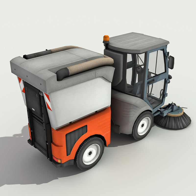 3d street sweeper - model