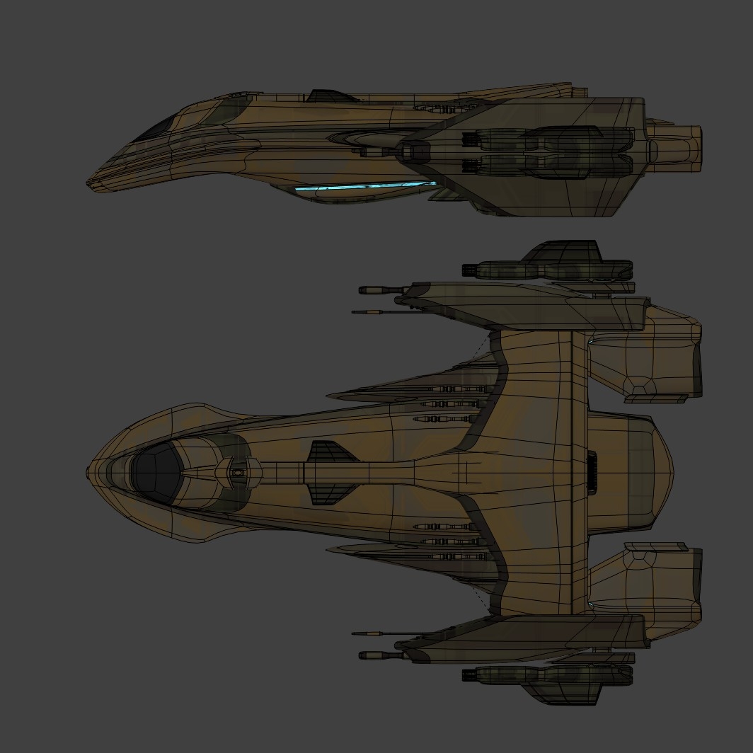 3d model gunship