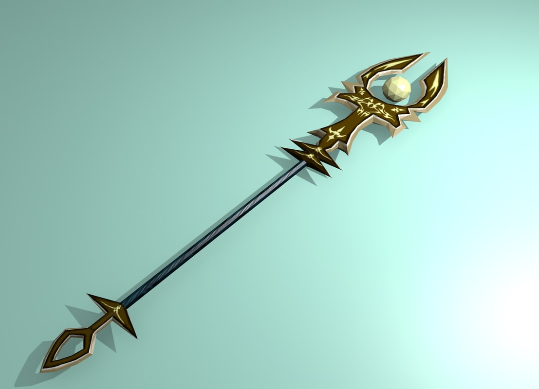 staff fantasy 3d model
