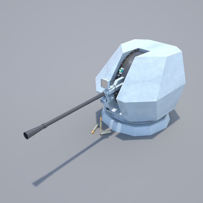 3d model bofors 40mm mk4 naval gun