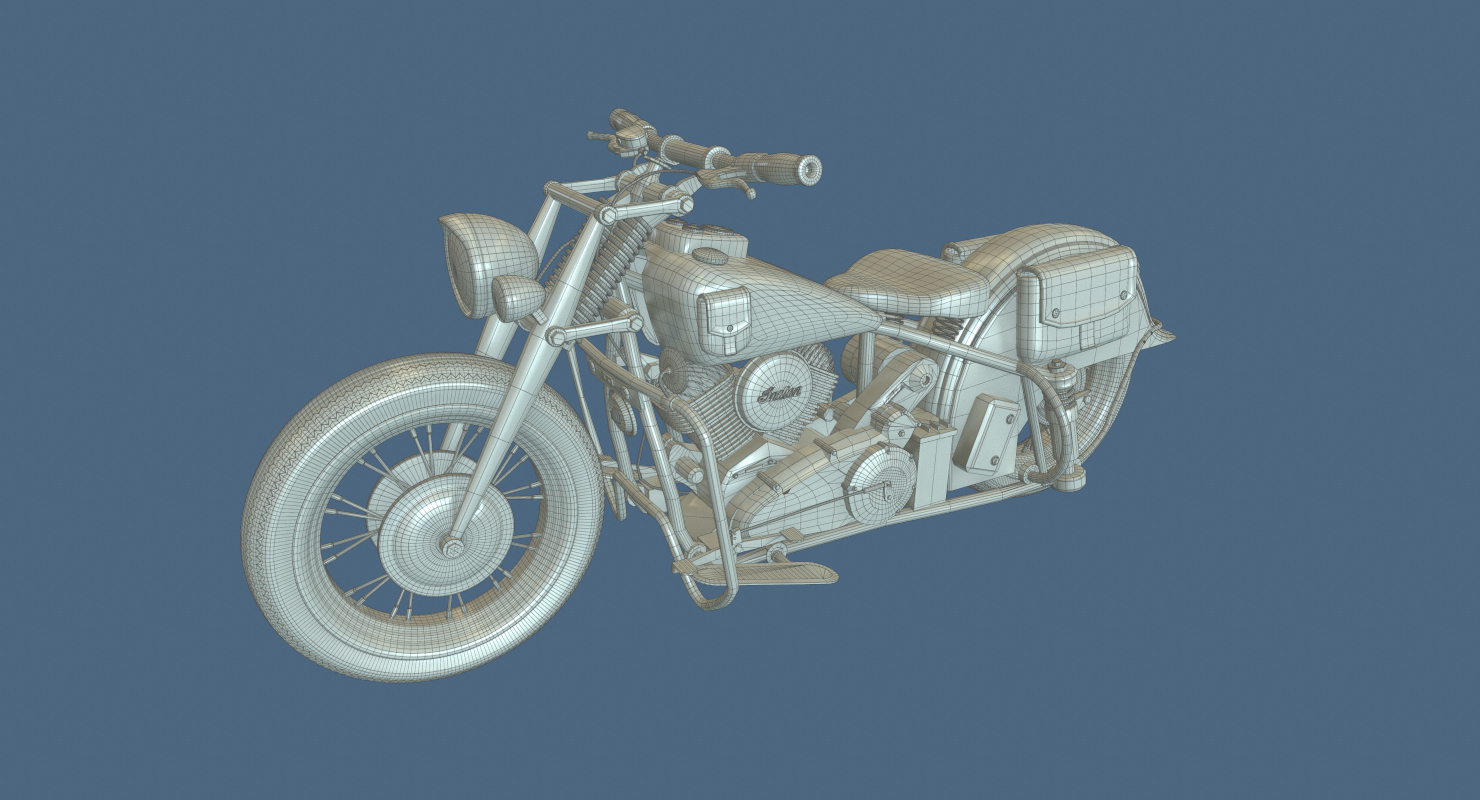 3d model of indian chief
