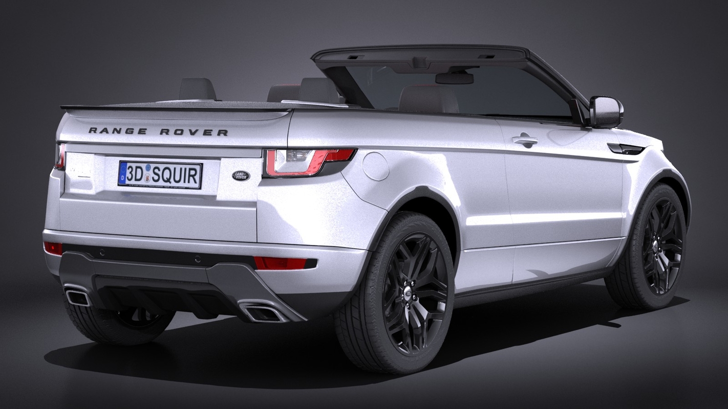 modèle 3D de Land Rover Range Rover Evoque Décapotable 2017 ...
