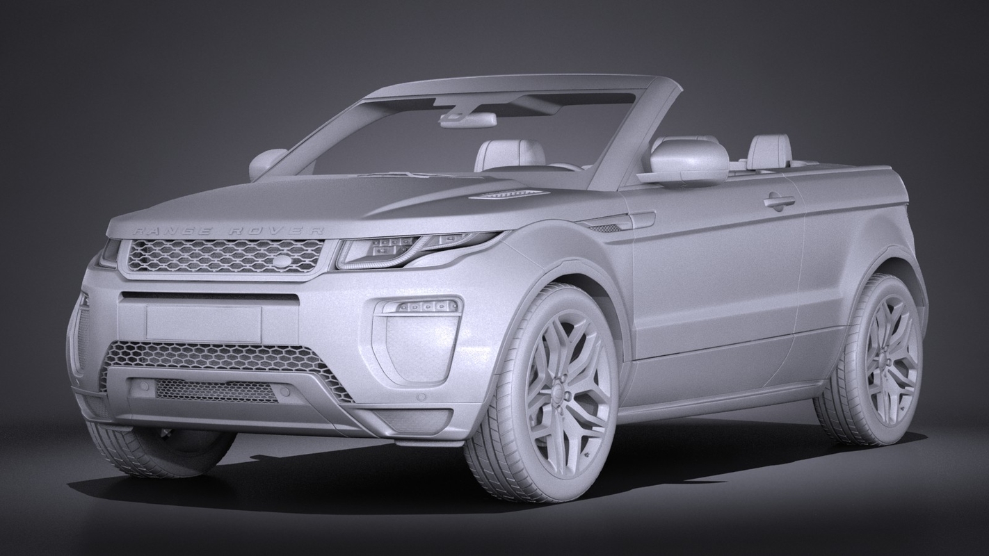 modèle 3D de Land Rover Range Rover Evoque Décapotable 2017 ...