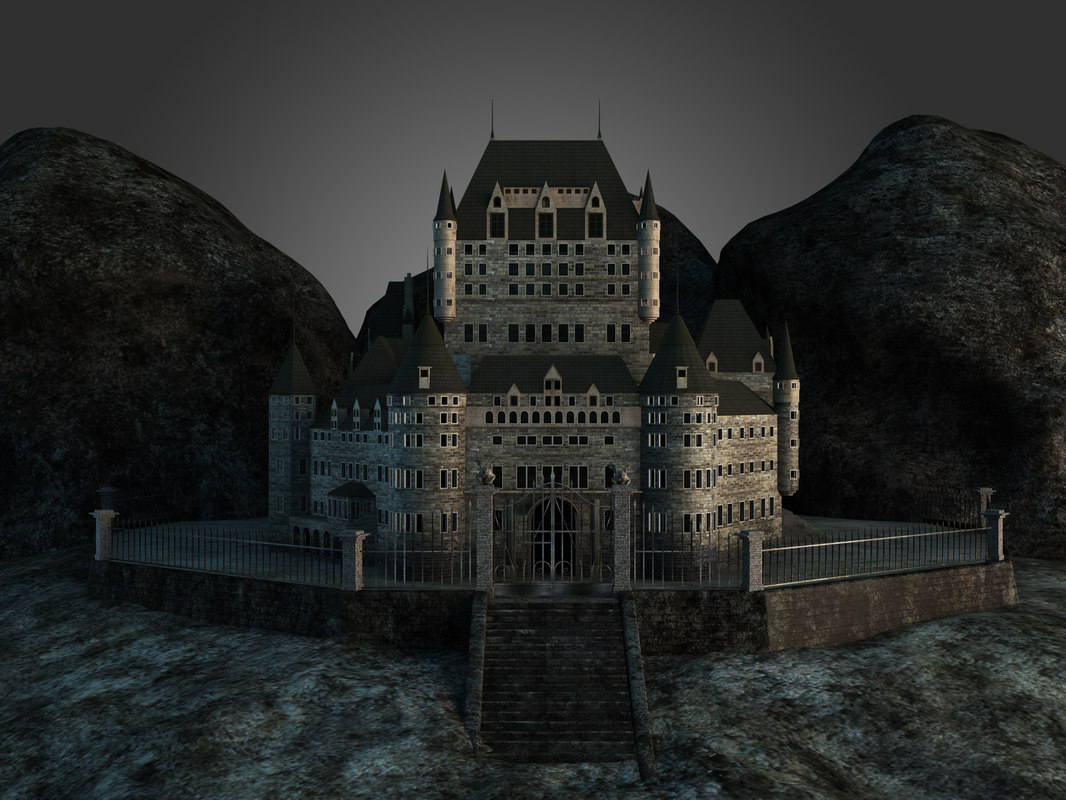 mansion haunted castle 3d model