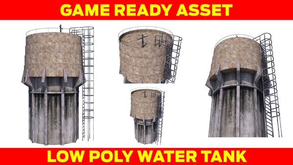 3d model water tank