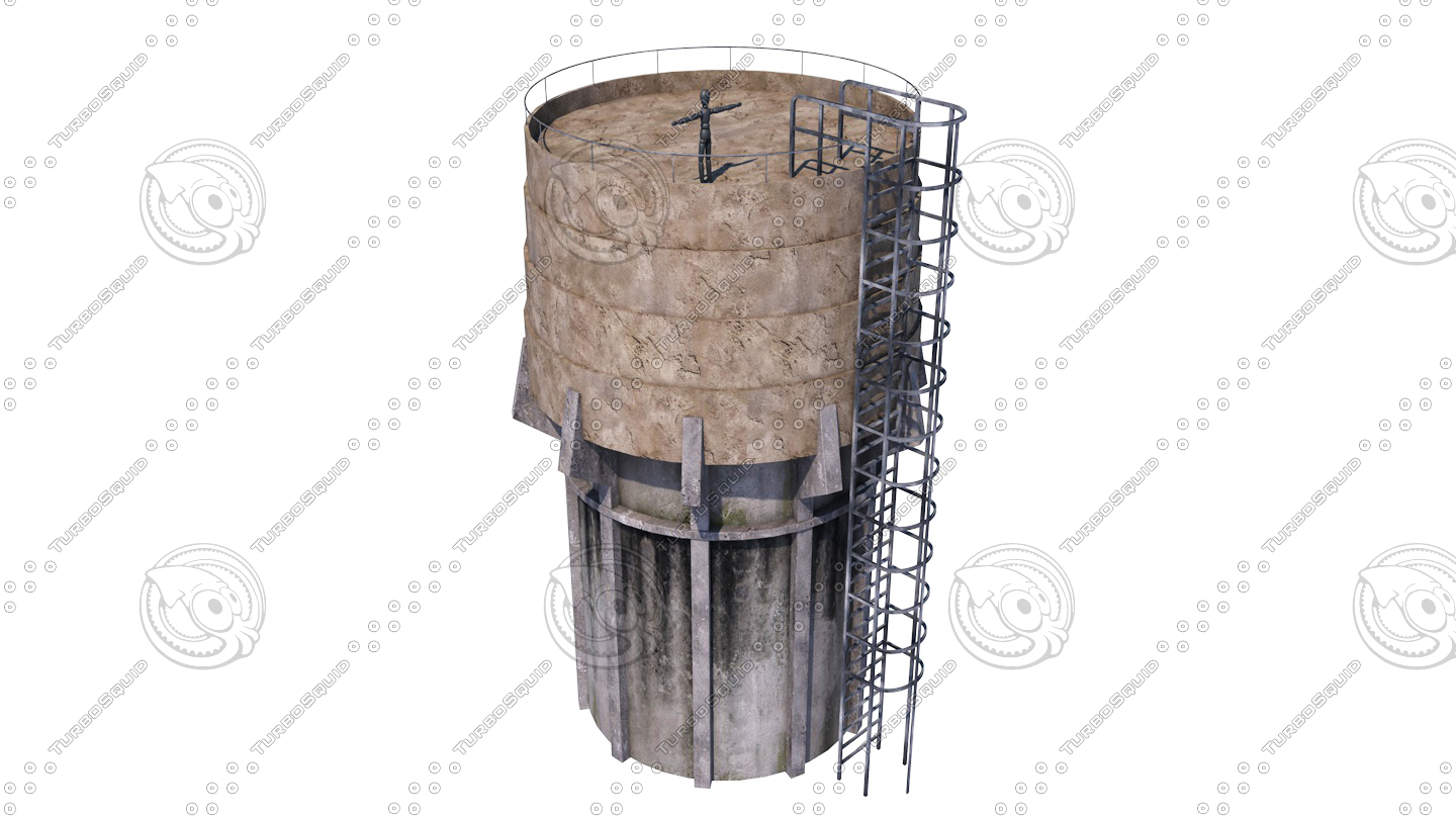 3d model water tank