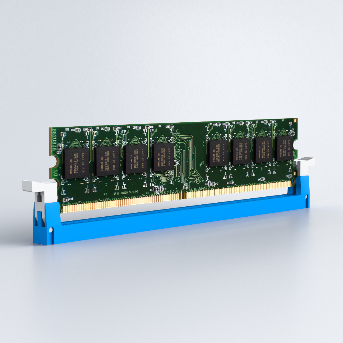 ddr3 dimm slot 3d model