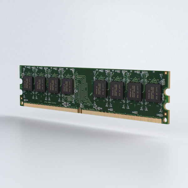 ddr3 dimm slot 3d model