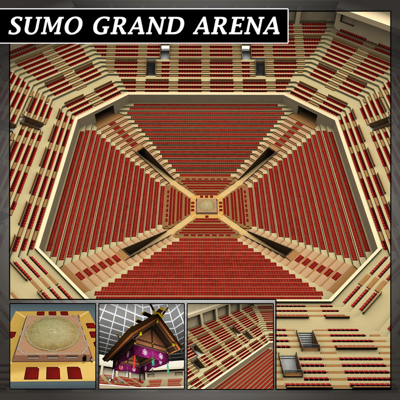 sumo arena 3d obj