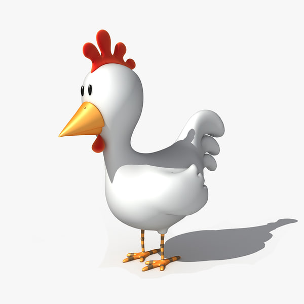 Cartoon-Huhn 3D-Modell - TurboSquid 1035264