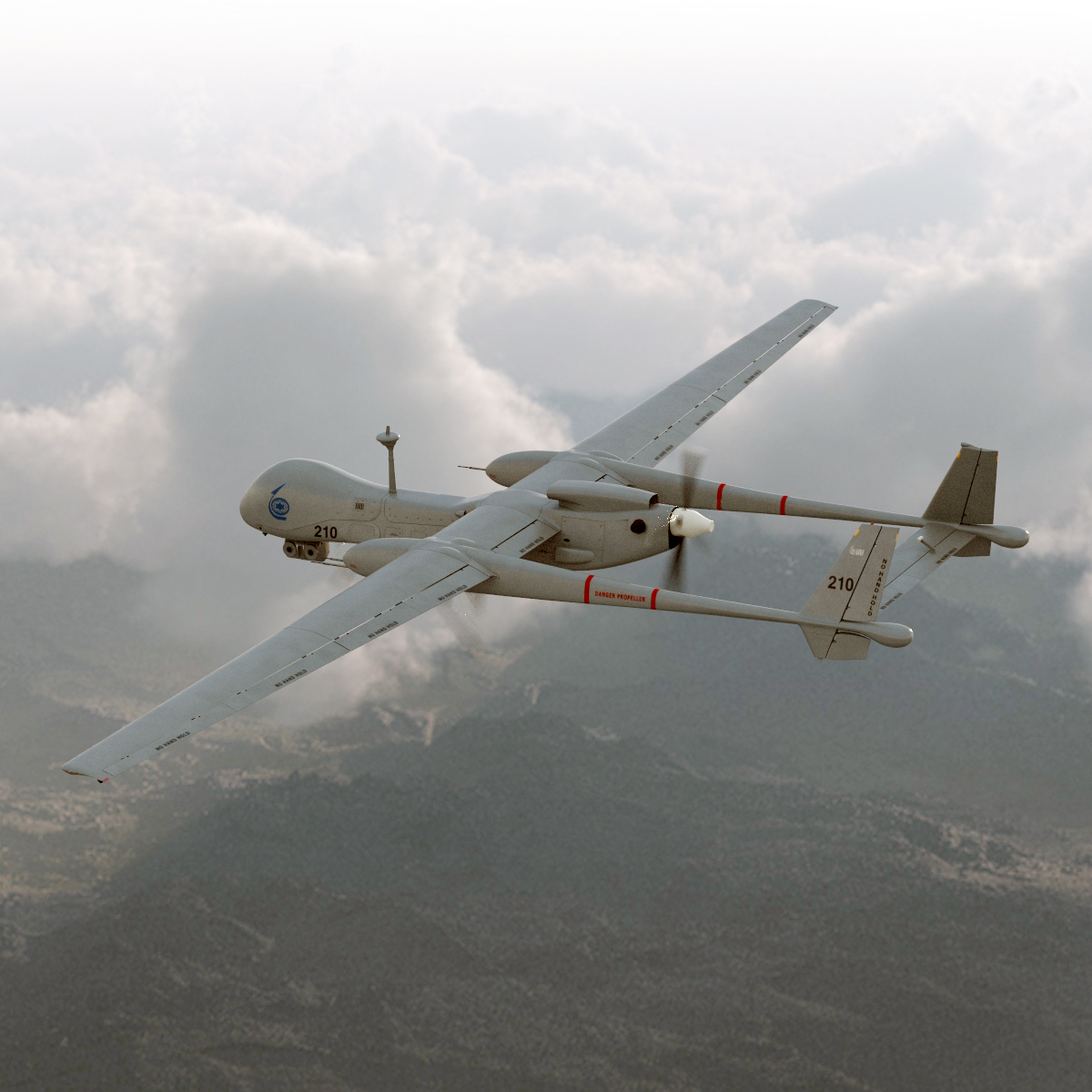 3d iai eitan uav rigged