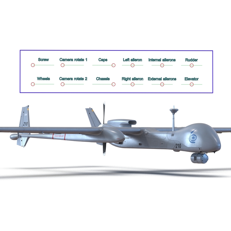 3d iai eitan uav rigged