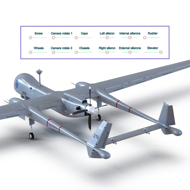3d iai eitan uav rigged