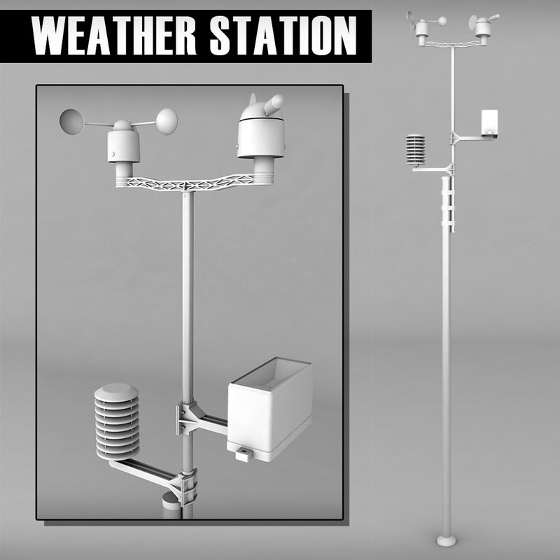3d weather meteo station
