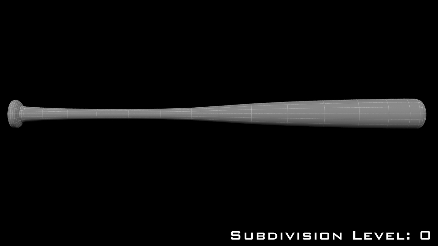 3d model baseball bat
