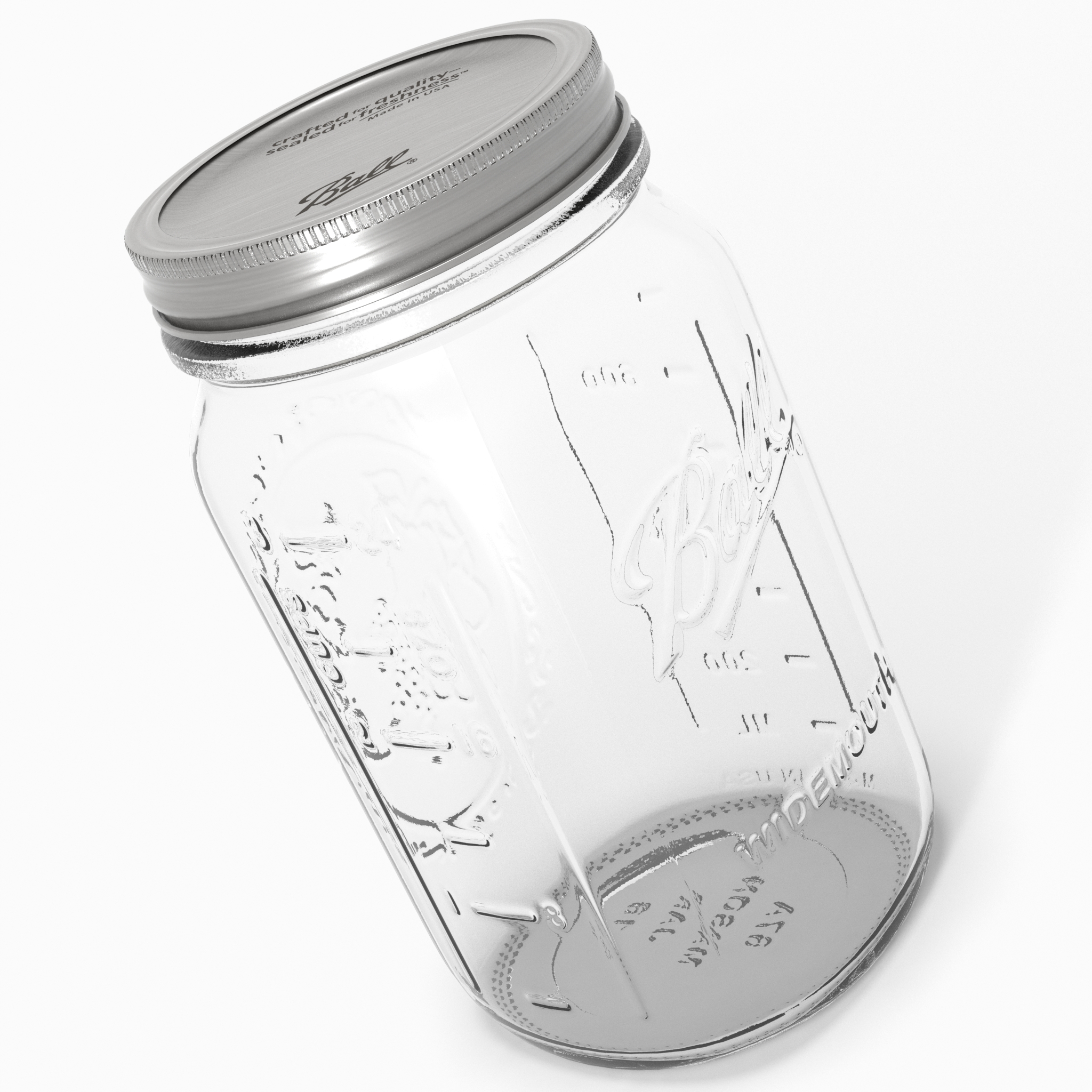 widemouth mason jar 3d model