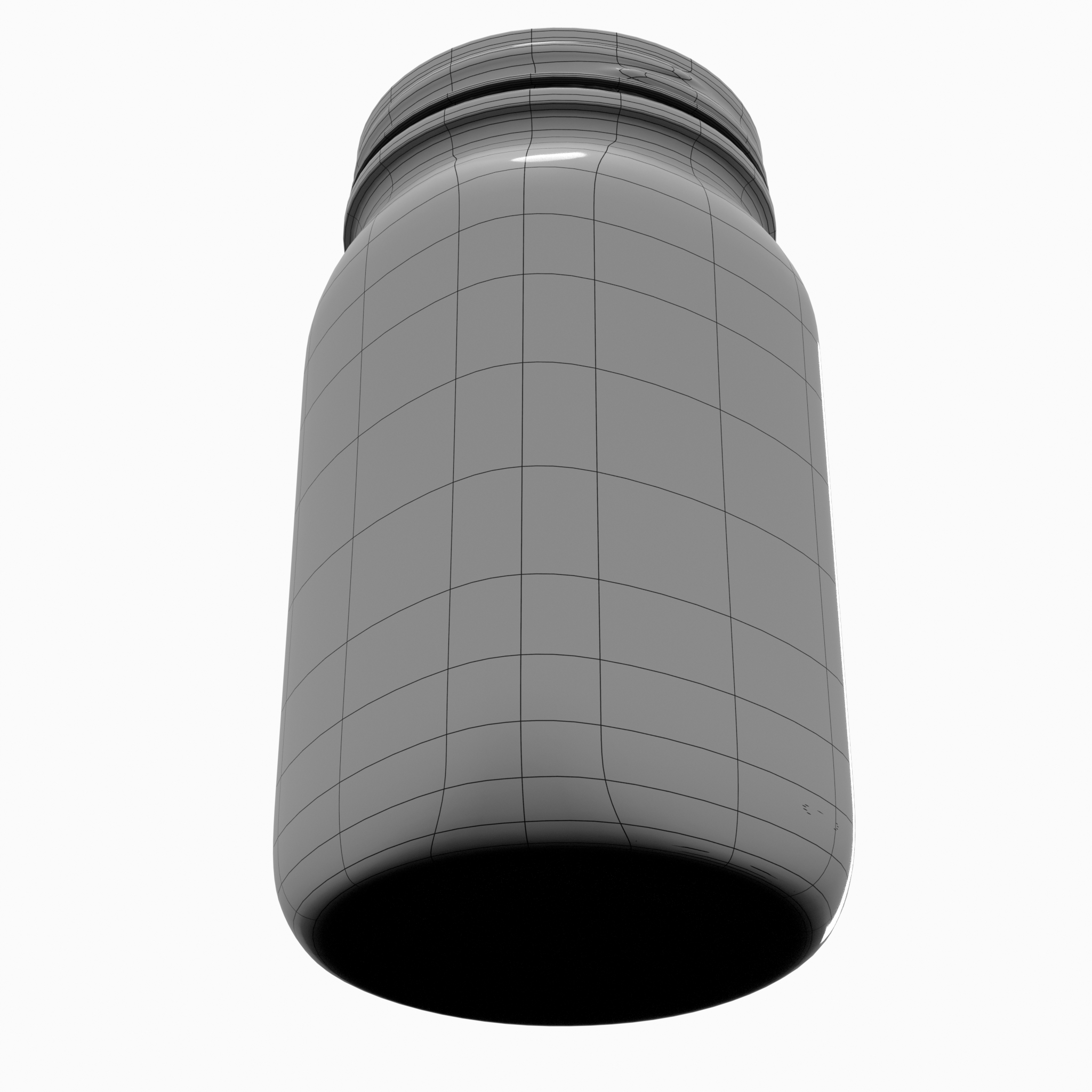 widemouth mason jar 3d model