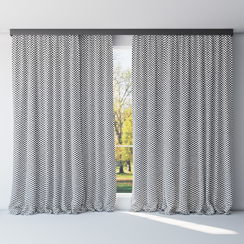 curtains tulle 3d max