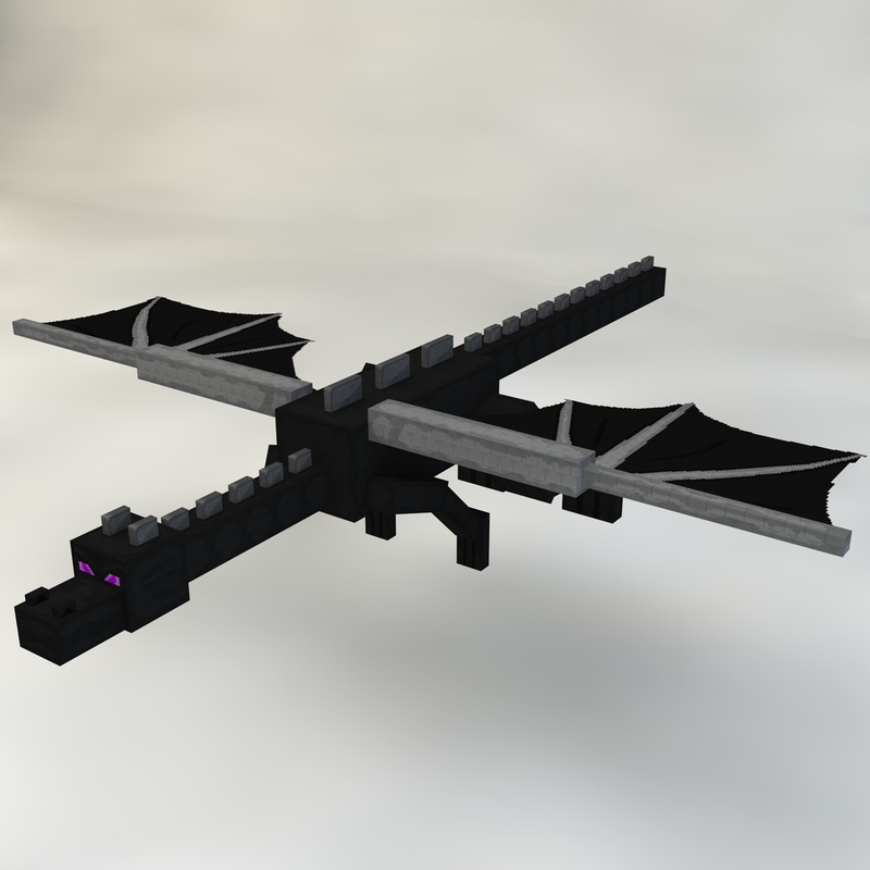 Ender Dragon Model 3D - TurboSquid 1035463