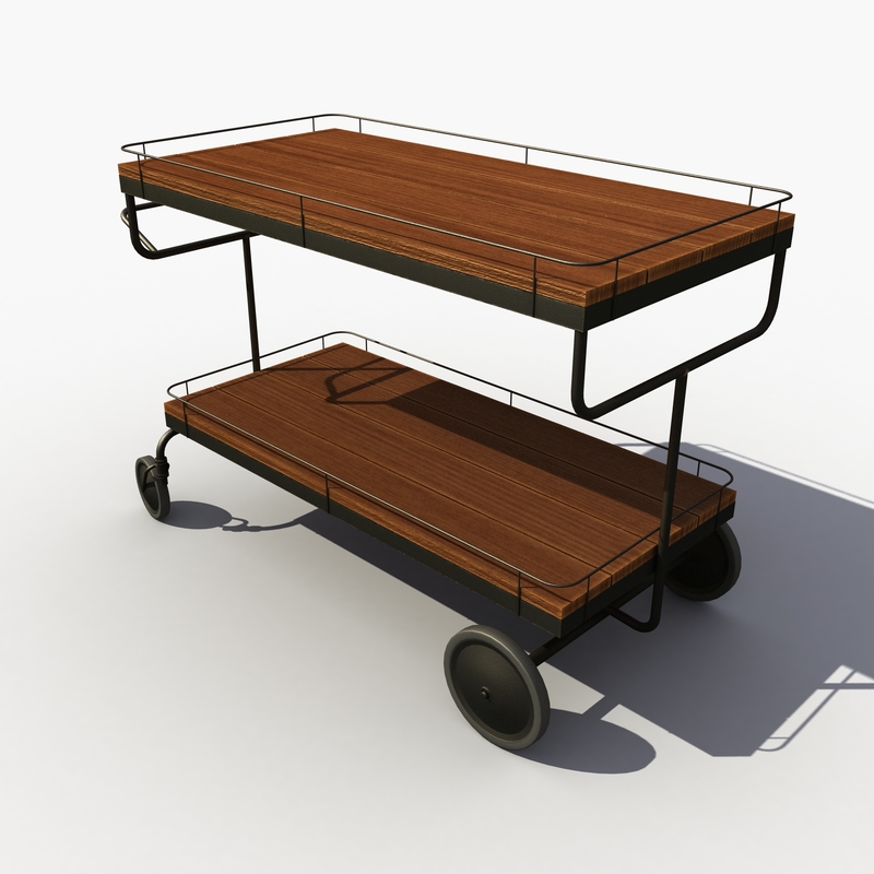 3d model food cart