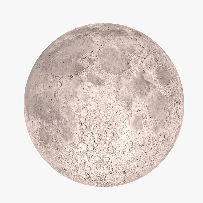 3d model moon