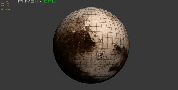 pluto 3d model