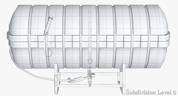 3d life raft container model