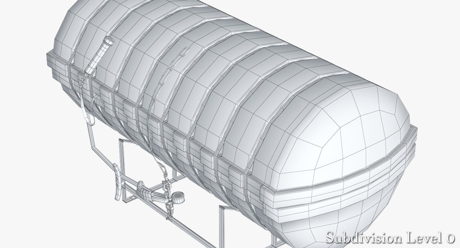 3d life raft container model