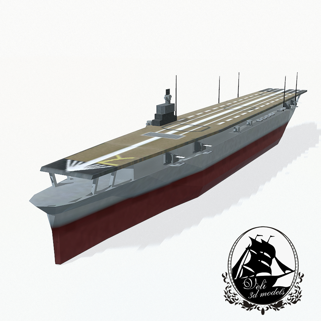 shokaku aircraft carrier 3d max