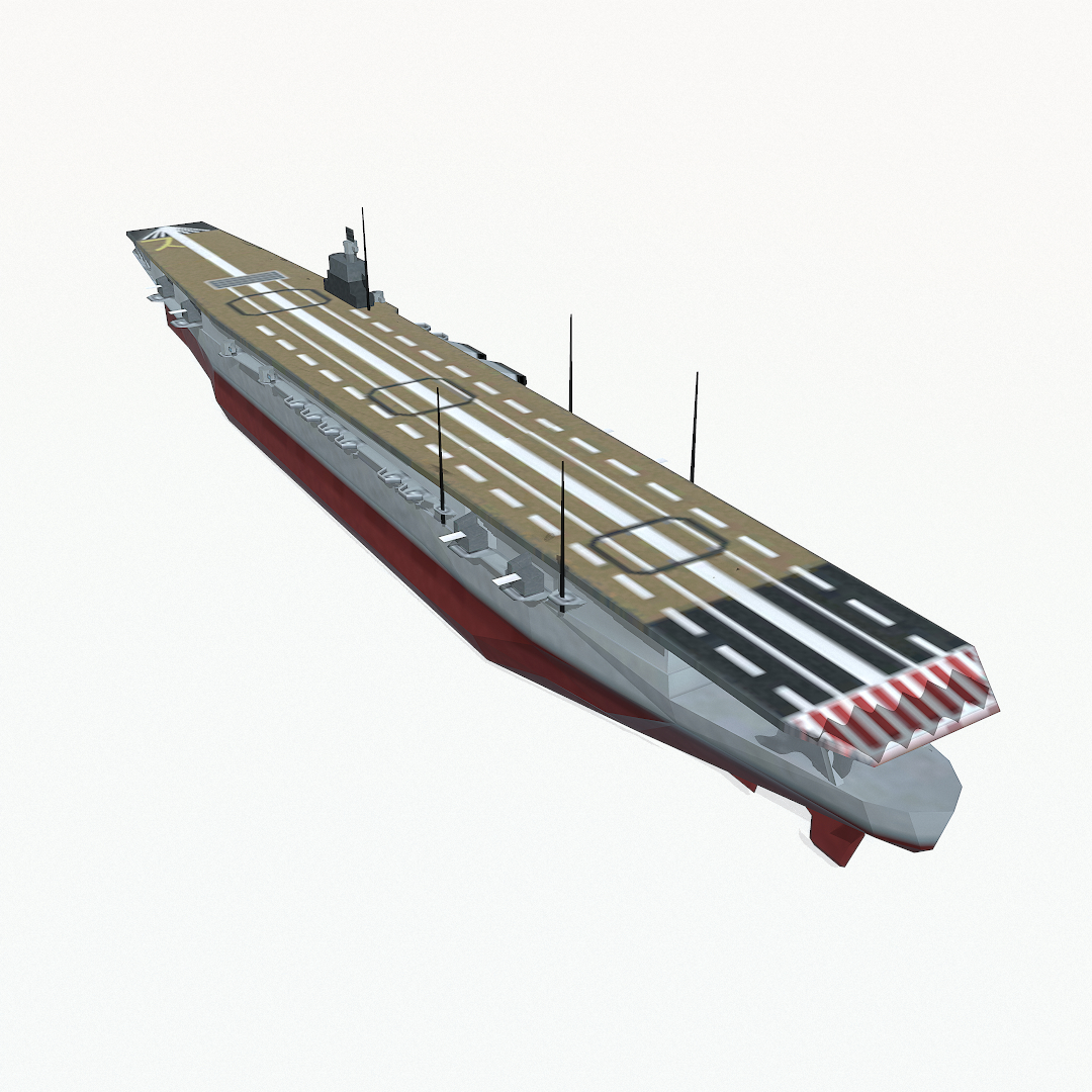 shokaku aircraft carrier 3d max