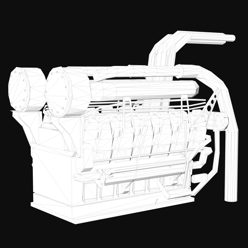 engine 3d model