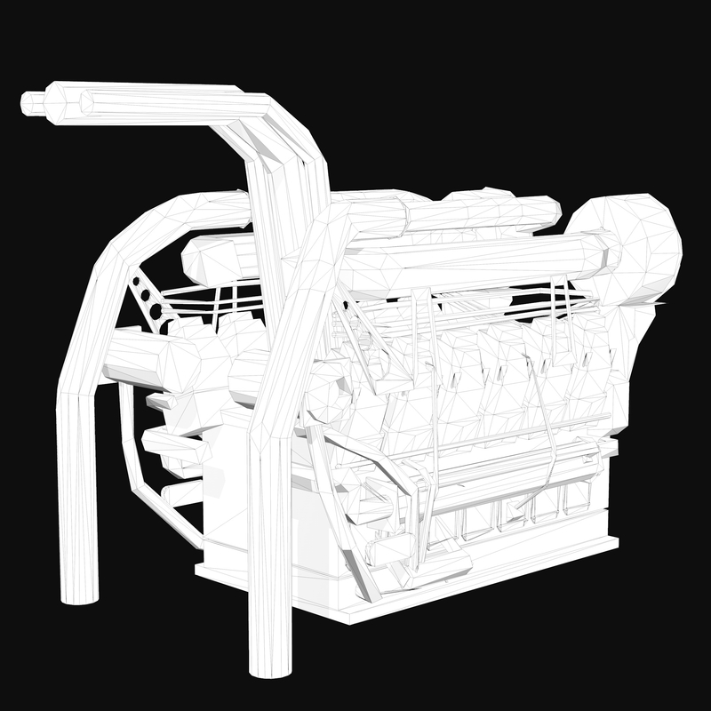 engine 3d model